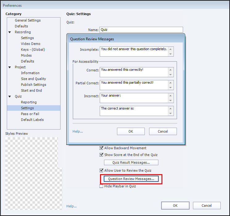 How To Set Up Question Slides With Adobe Captivate Classic
